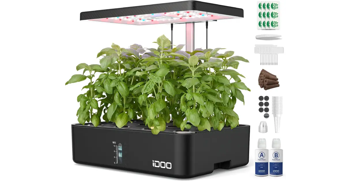 iDOO Hydroponics Growing System - Kitchen Herb Garden